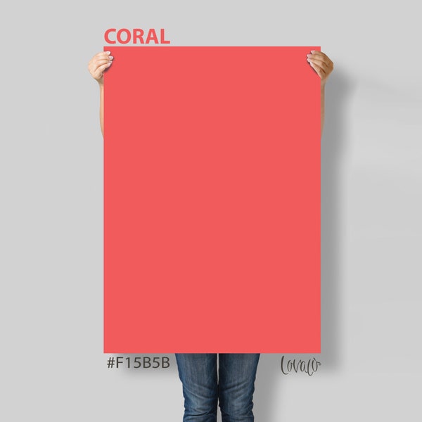 Coral Solid - Etsy