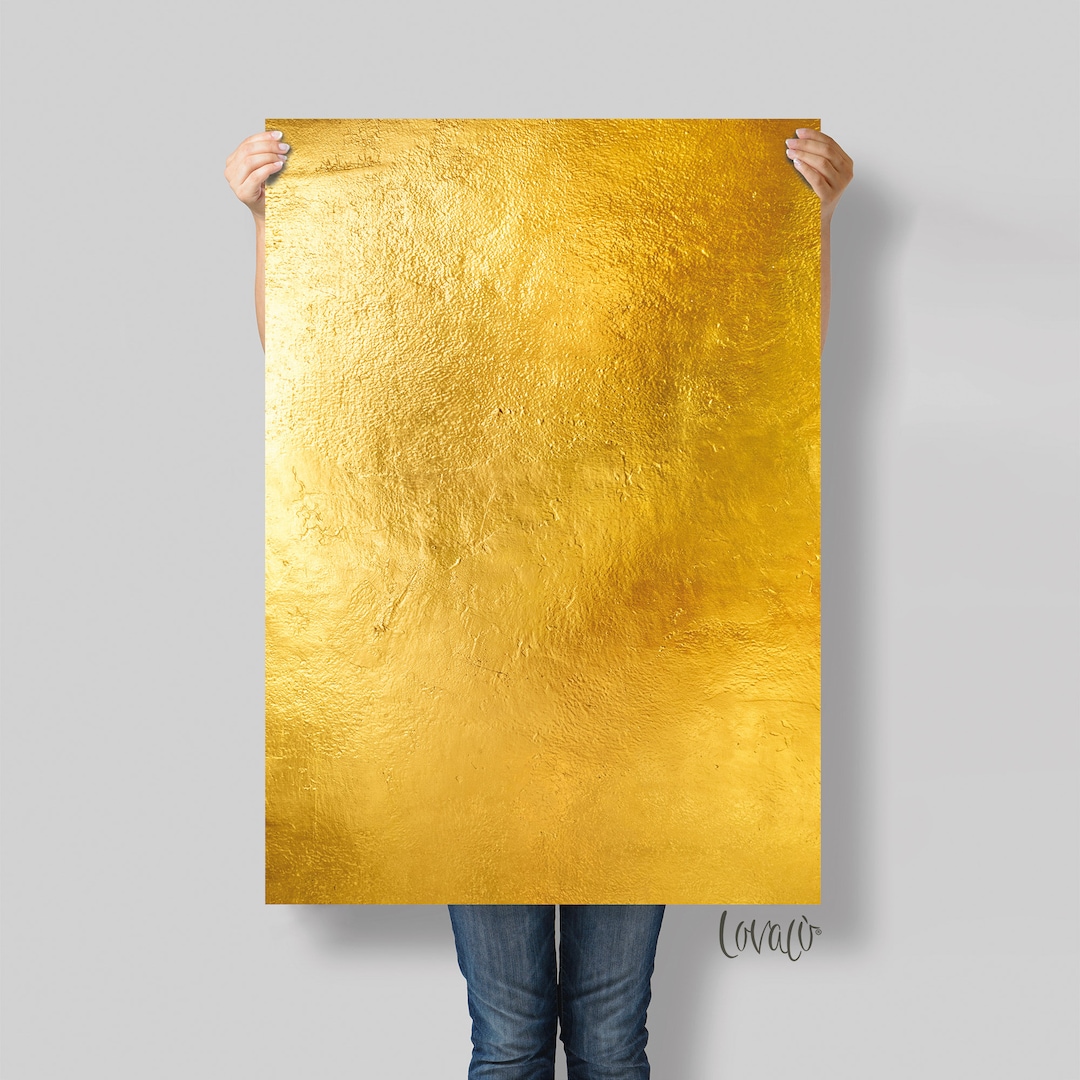 Gold Foil Effect Photography Backdrop for Product, Instagram, Flat Lay ...