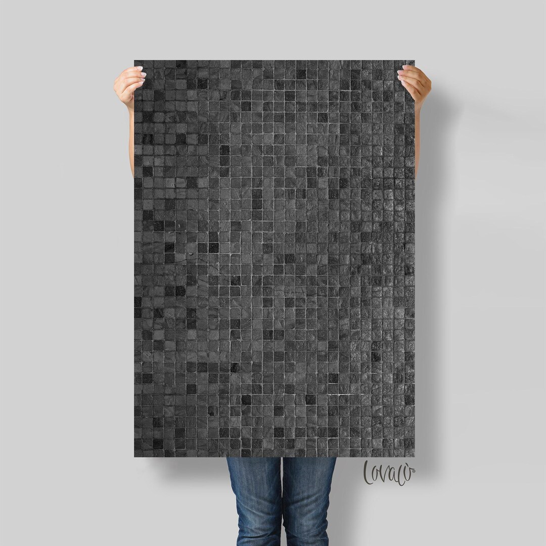 Gray Mosaic Tile Photography Backdrop: Flat Lay Product Photography - Etsy
