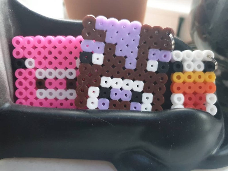 Minecraft Pig Keychain Perler Beads - Etsy