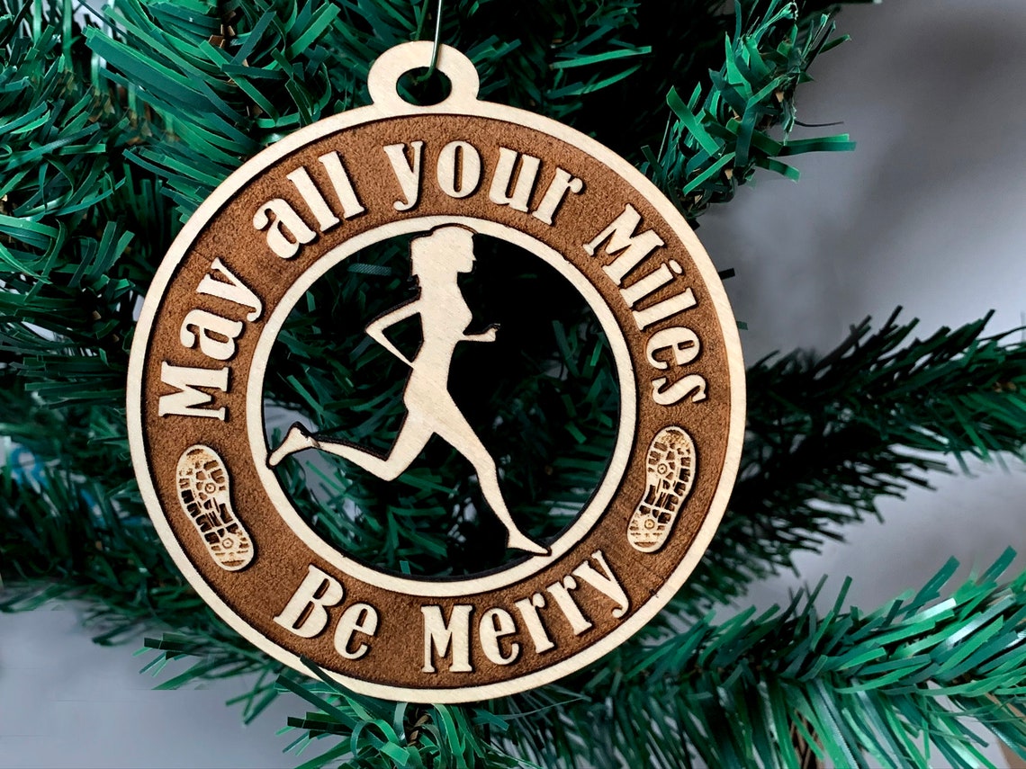 Runner Ornament (female) - Etsy