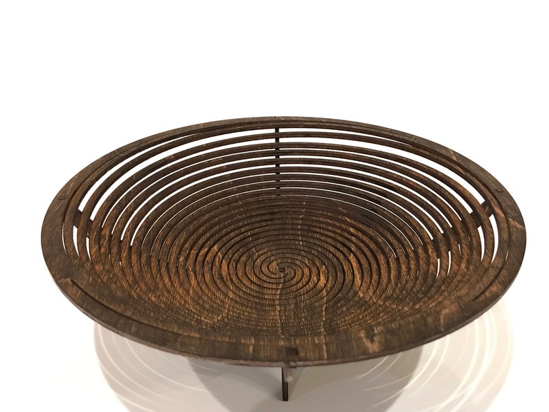 Spiral Laser Cut Bowl - Etsy