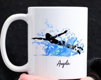 Funny Swimming Coffee Mug I Put the Pee in Pools Swim - Etsy