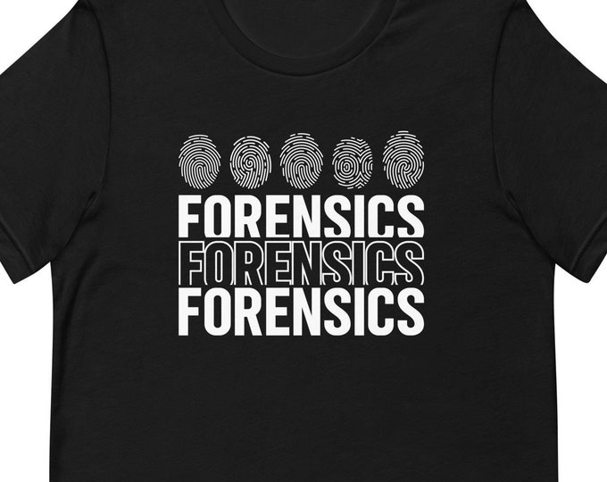Forensic Science Periodic Table T-shirt, Crime Scene Evidence Tshirt ...