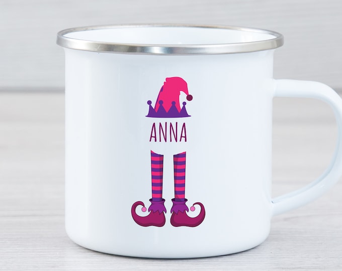 Personalized Elf Mug, Custom Christmas Mug, Holiday Gift Mug, Secret ...