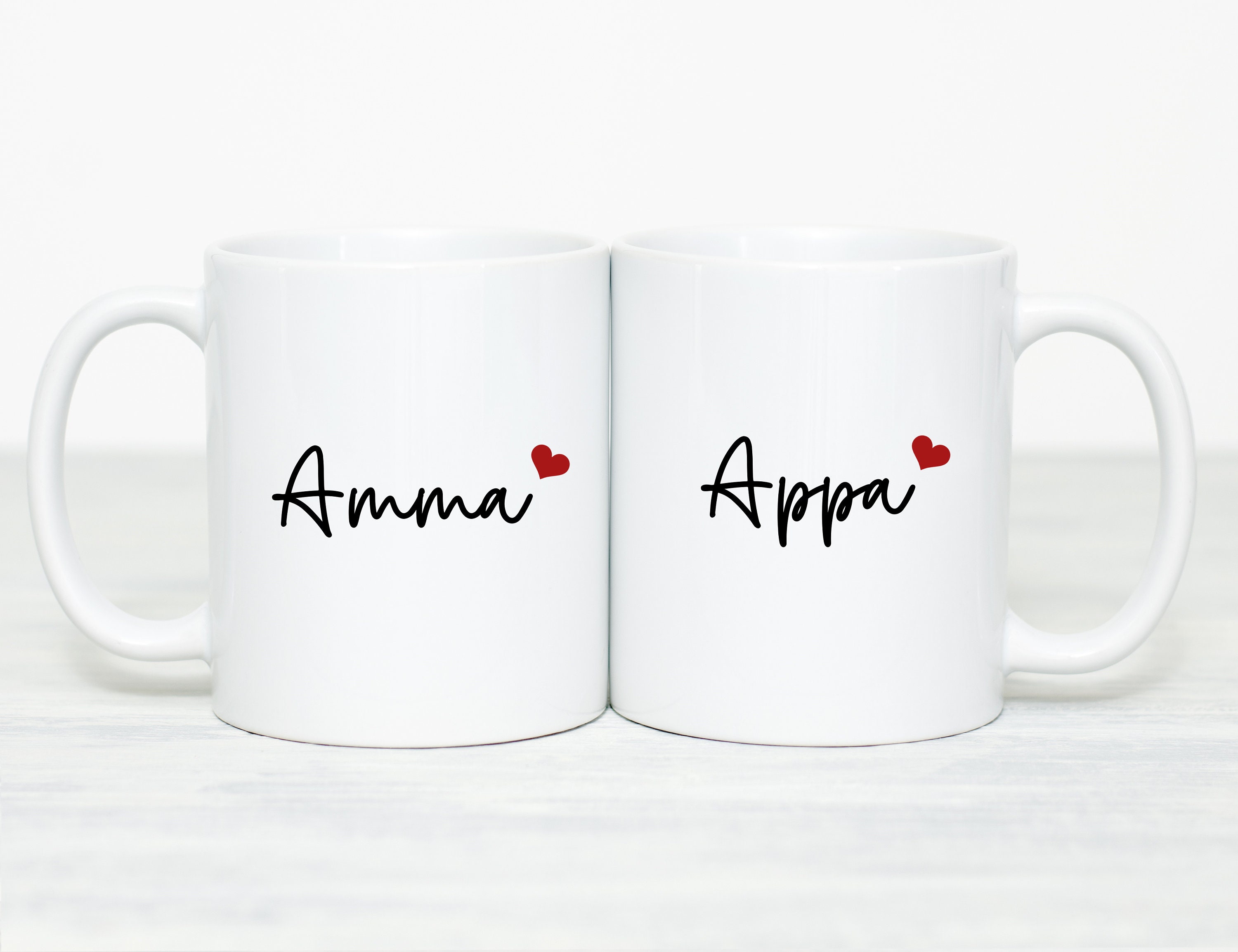 Amma Appa Mug Set, New South Indian Parents Gift Set, Amma Appa Gifts ...