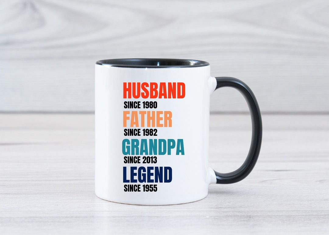 Personalized Dad Grandpa Mug, Fathers Day Gift Husband Father Grandpa ...
