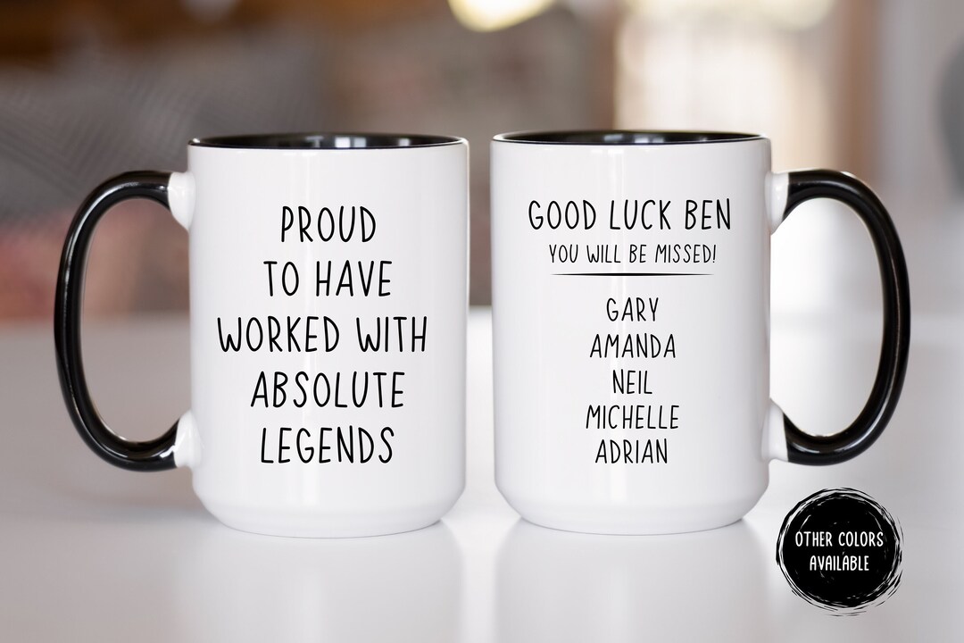 Farewell Coworker Leaving Coffee Mug, Co-worker Goodbye Mug Gifts ...