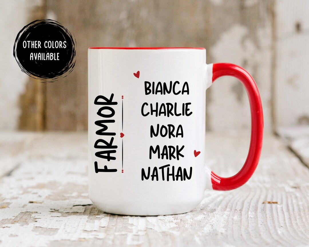 Custom Farmor Mug, Personalized Farmor Gift for Farmor, Christmas ...