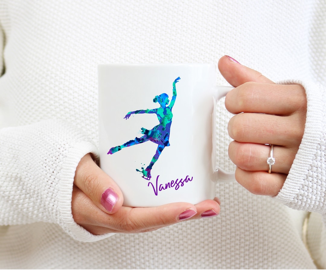 Personalized Figure Skater Mug, Ice Skating Gift, Ice Skating Mug for ...