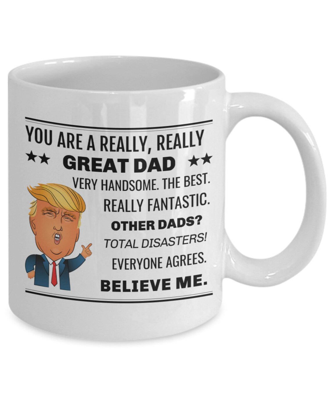 Trump Dad Mug, Trump Gifts for Dad, Trump Best Dad Mug Gift, Trump Gag ...