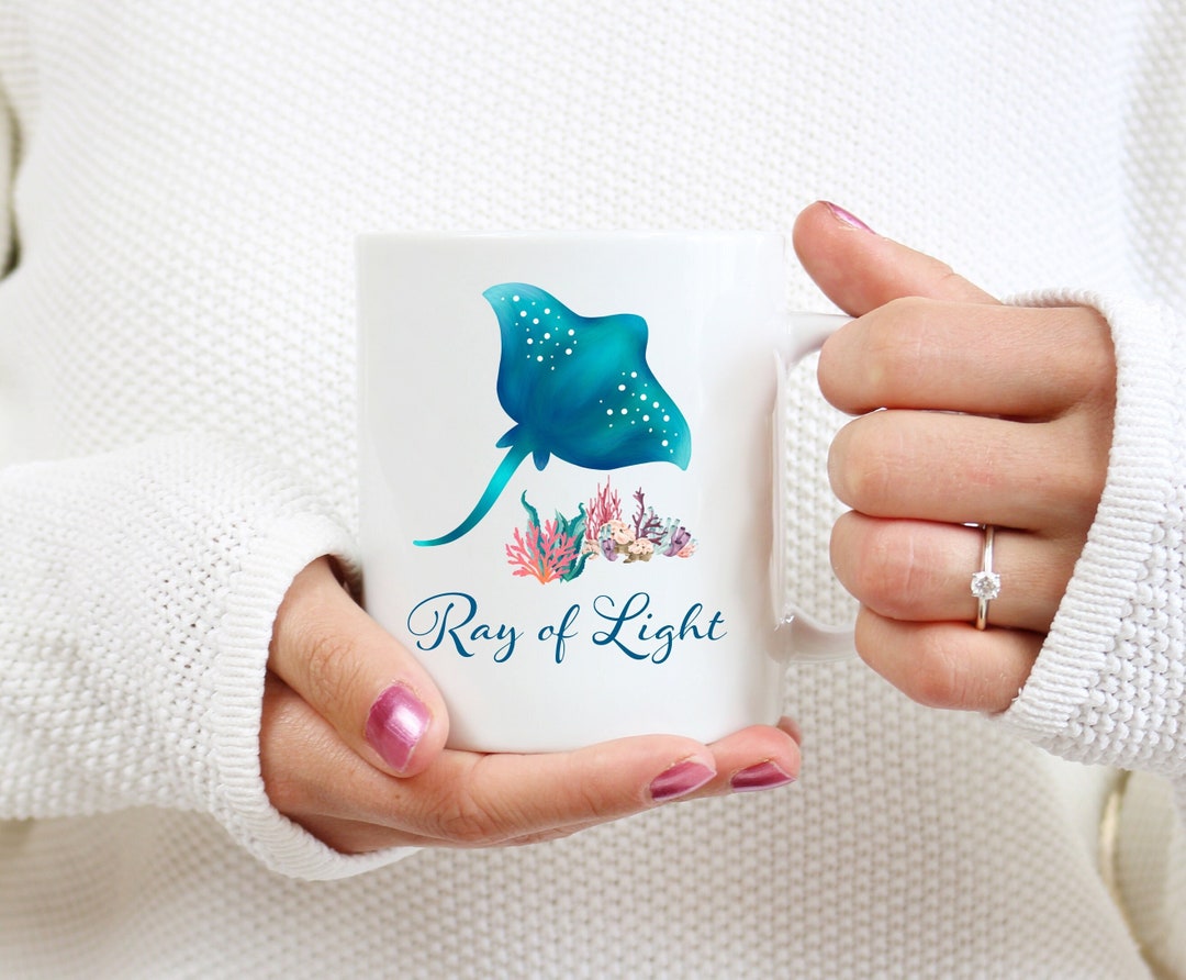 Stingray Coffee Mug, Stingray Gift, Stingray Mug, Ray of Light ...