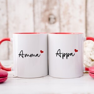 Amma Appa Mug Set, New South Indian Parents Gift Set, Amma Appa Gifts ...