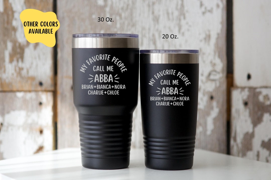 Abba Tumbler, Abba Gift, Fathers Day Gifts From Son Daughter Kids, Abba ...