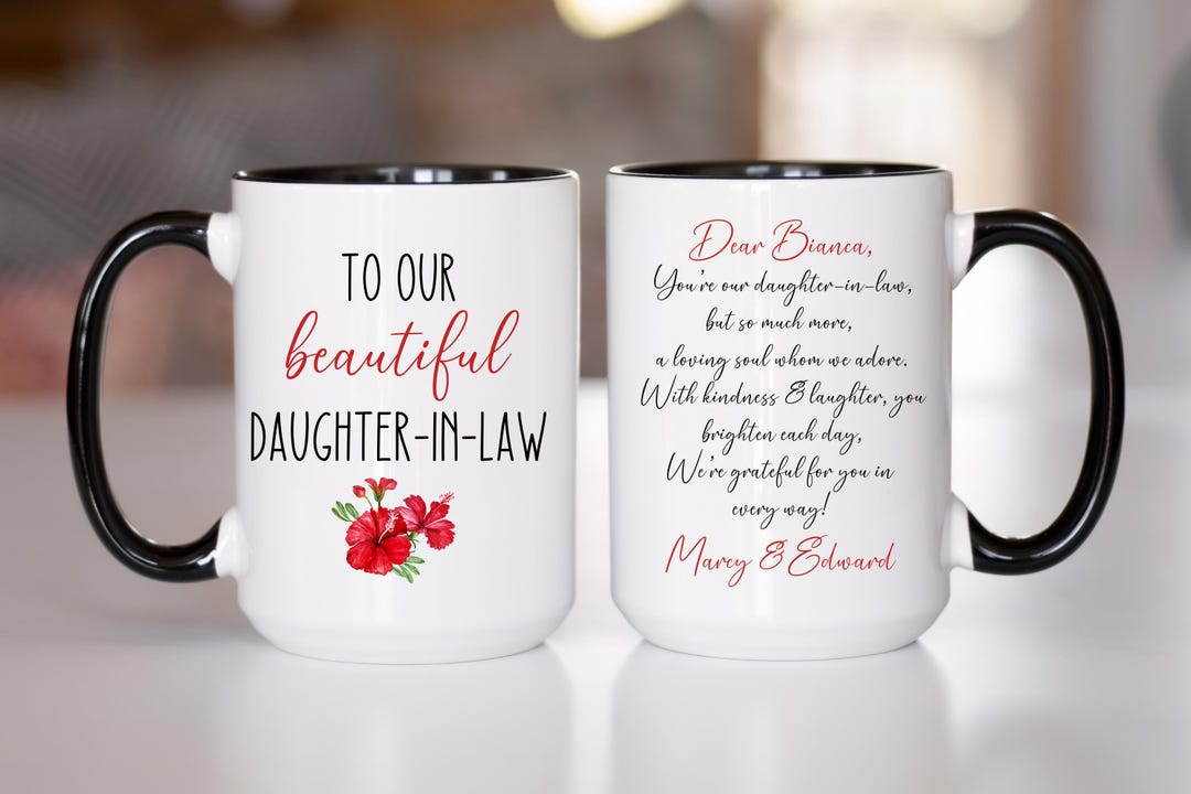 Daughter-in-law Gift, Daughter in Law Mug, DIL Gift, for My Daughter in ...