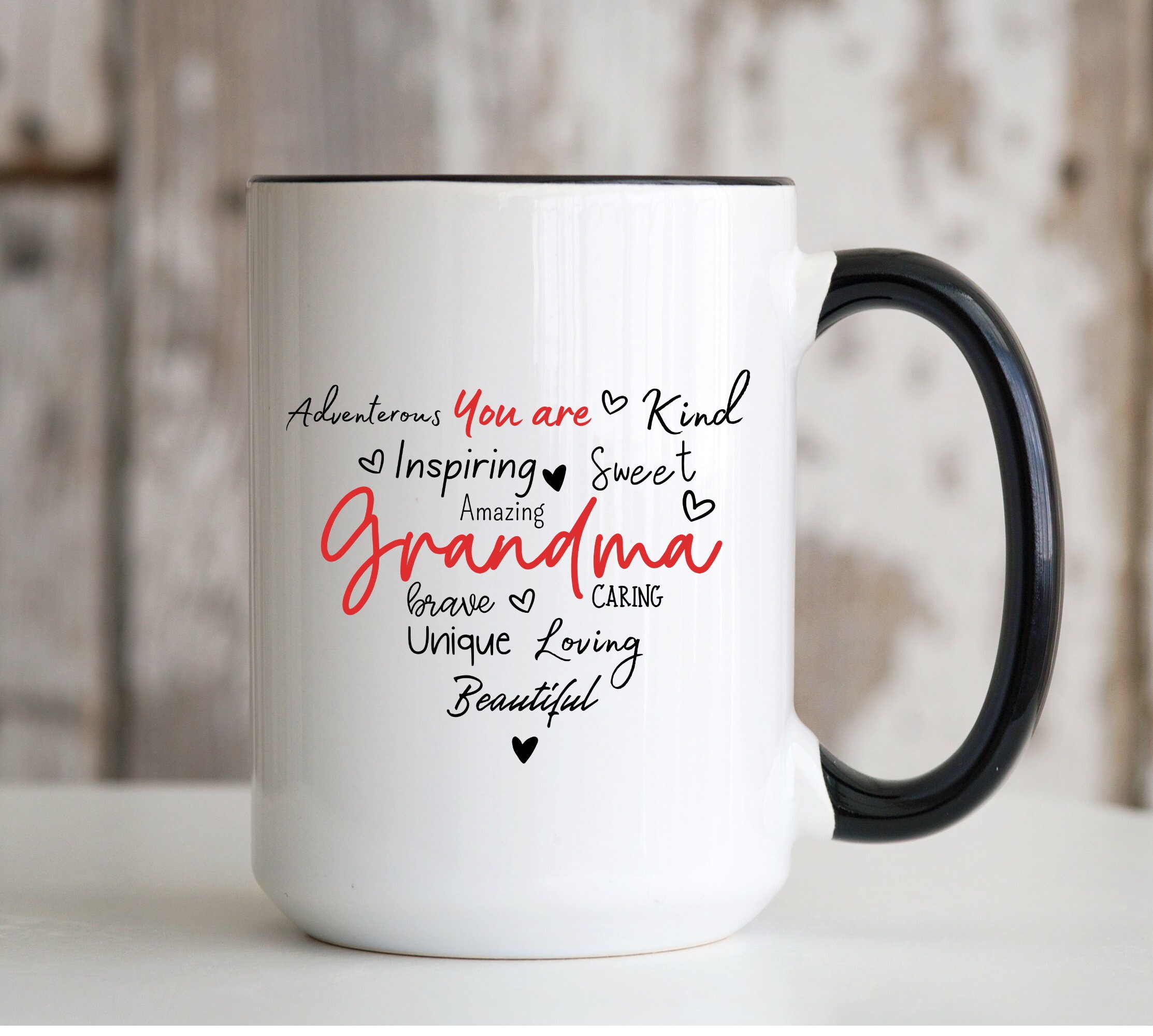 Grandma Coffee Mug, Best Grandma Ever Mug, Grandma Word Collage Gift ...