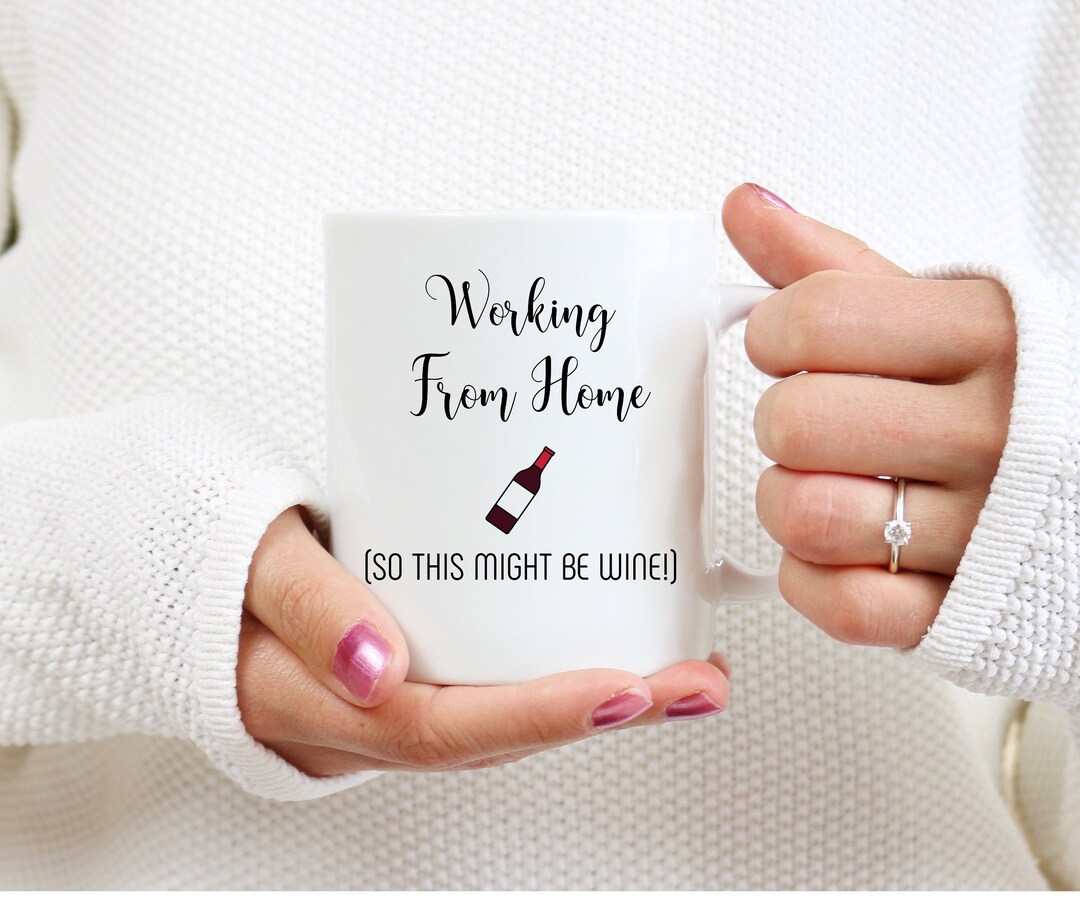 Funny Work From Home Mugs, Remote Working Mug, Funny Working From Home ...