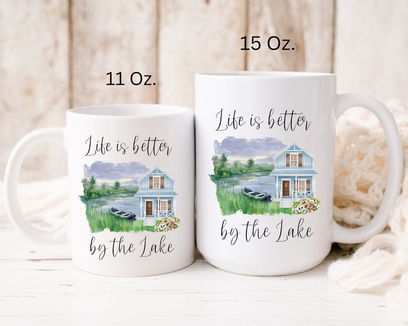 Lakehouse Mug Life is Better by the Lake Mug Coffee Cup Lake House ...