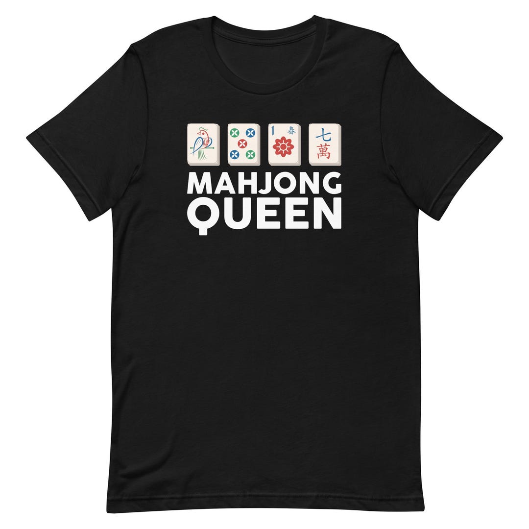 Mahjong Shirt, Mahjong Gift, Mahjong Queen Gift, Chinese Game Shirt ...