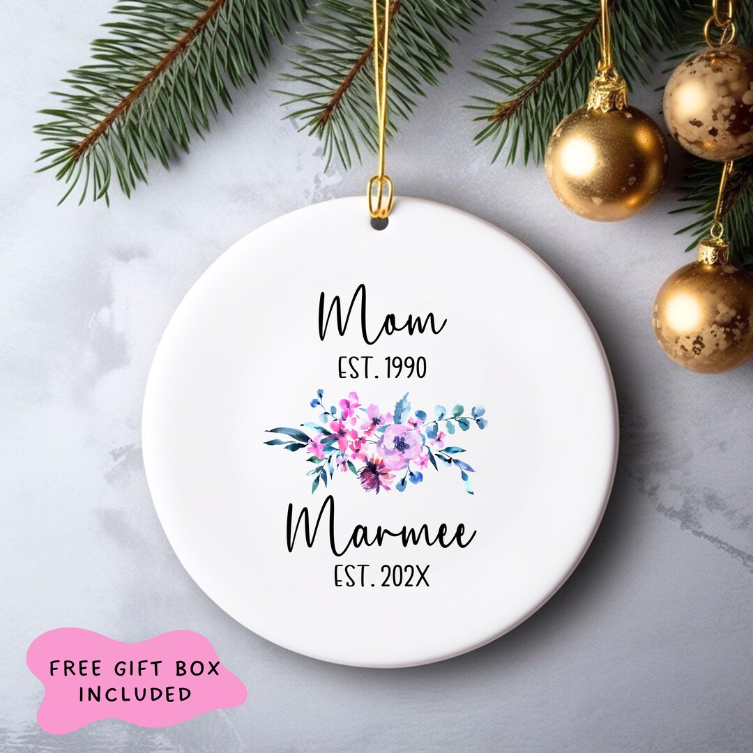 Marmee Est 2025 Ornament New Marmee Keepsake, Mother's Day Marmee ...