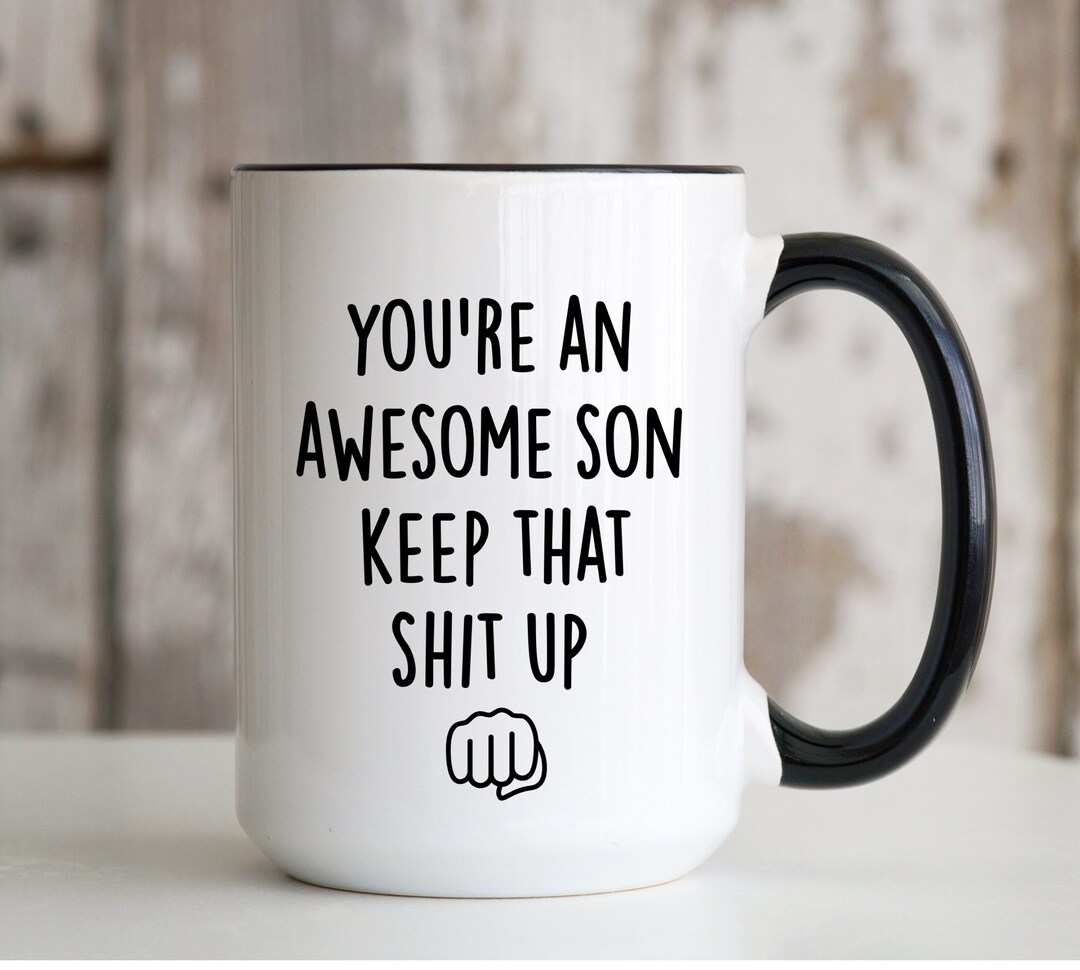 Funny Son Coffee Mug, Son Gifts, Funny Son Mug, Son Birthday Christmas ...