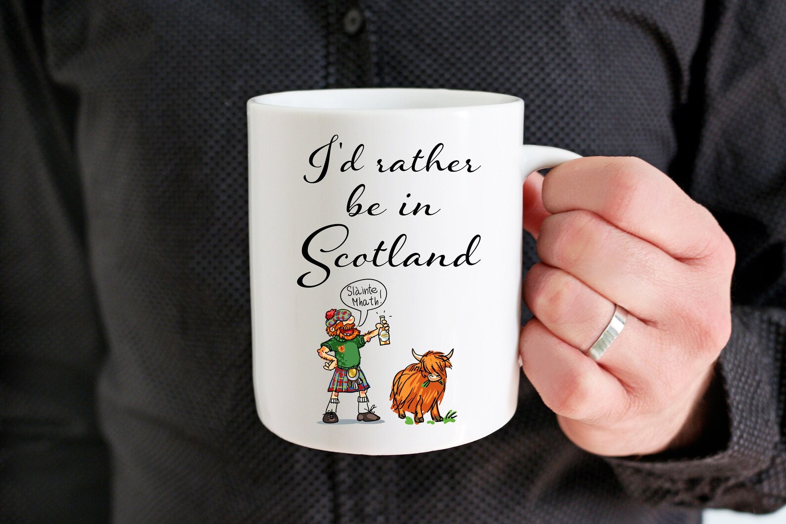 Funny Scotland Gifts Funny Scotland Coffee Mug Id Rather Be - Etsy