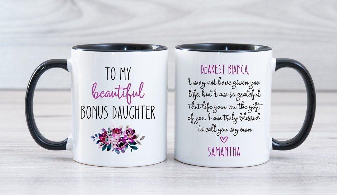 Bonus Daughter Mug, Bonus Daughter Gifts for Bonus Daughter Birthday ...