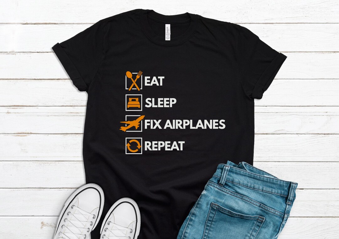 Airplane Mechanic T-shirt, Airplane Mechanic Gifts, Aircraft Engineer ...