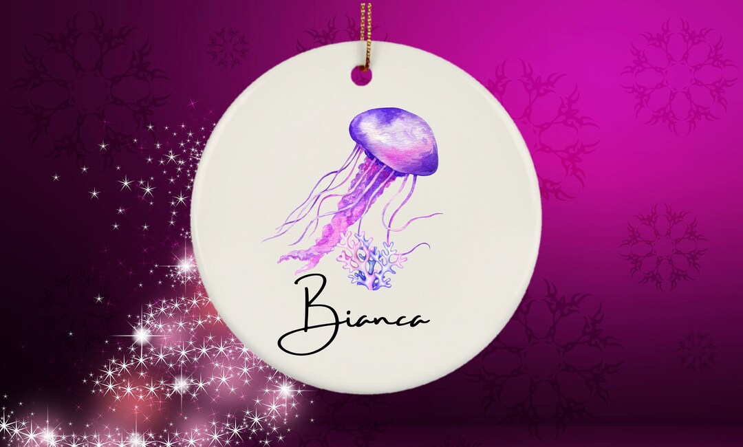 Jellyfish Ornament, Jelly Fish Ocean Themed Christmas Decor ...