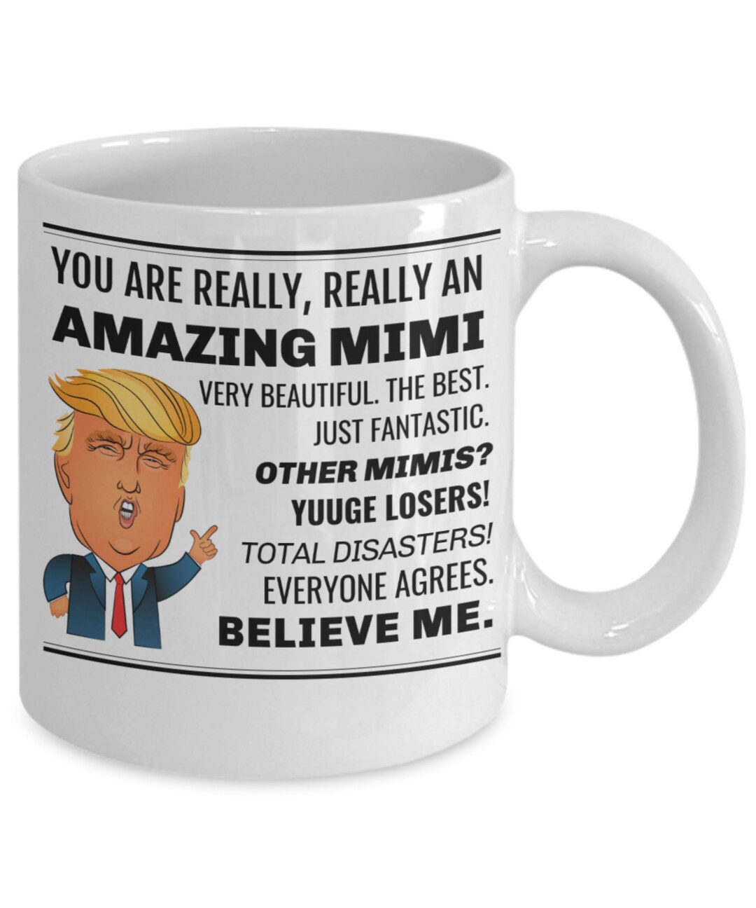 Trump Mimi Mug, Funny Trump Mug for the Best Mimi,trump Gifts for Mimi ...