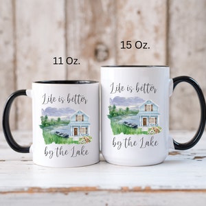 Lakehouse Mug Life is Better by the Lake Mug Coffee Cup Lake House ...