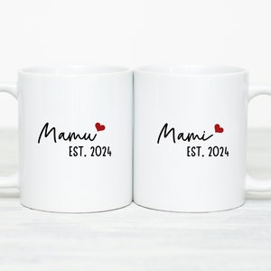 Mamu Mami Est 2024 Mug Set, Mamu Mami Mug Set South Asian Pregnancy ...