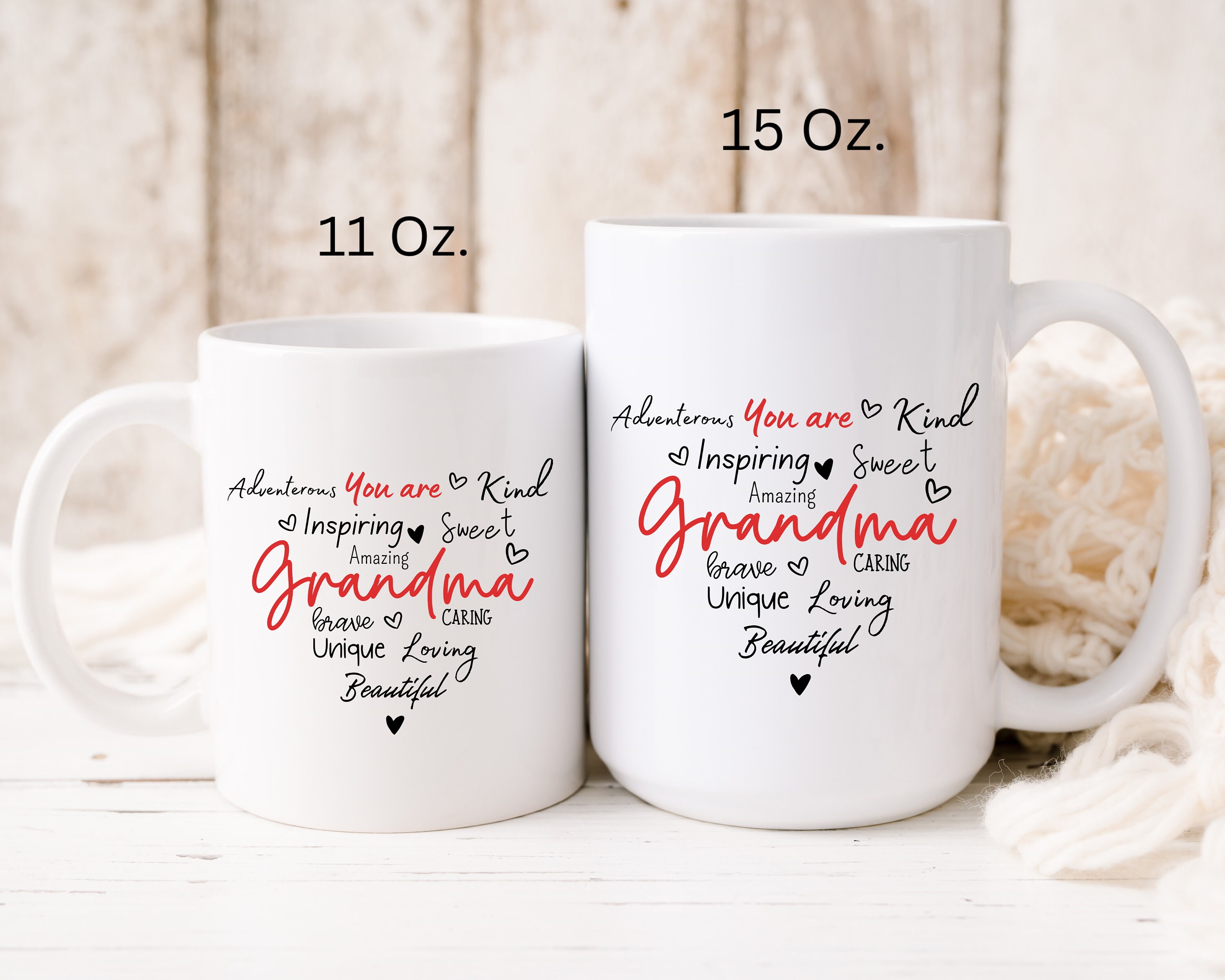 Grandma Coffee Mug, Best Grandma Ever Mug, Grandma Word Collage Gift ...