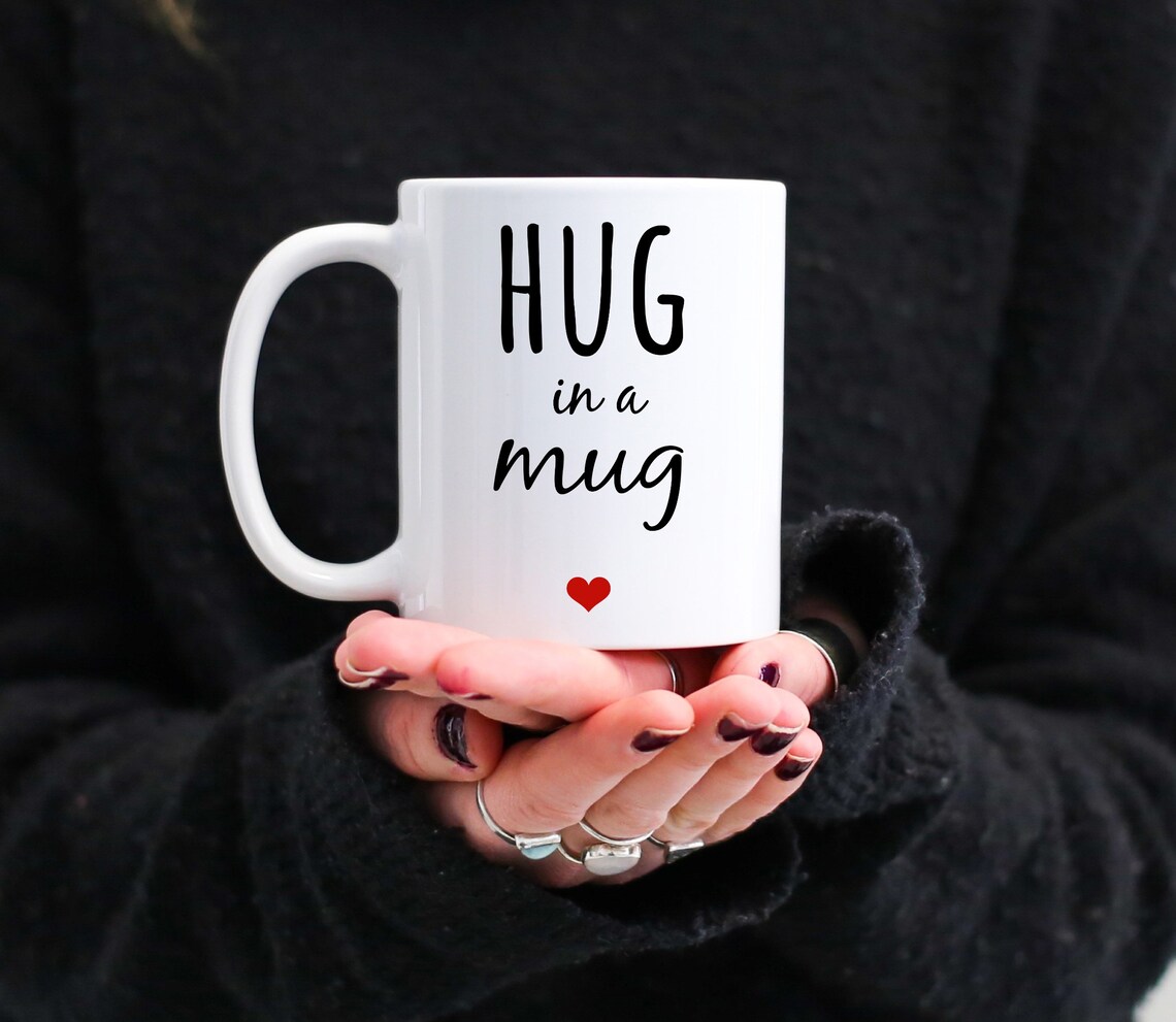 Hug in A Mug, Sending A Hug in A Mug, Get Well Friend Gift, Thinking of ...