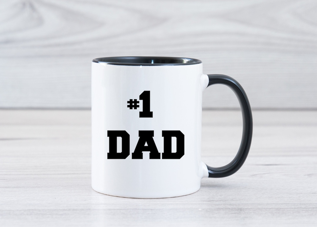 First Fathers Day, 1st Father Day Mug, #1 Dad Coffee Mug, Number One ...