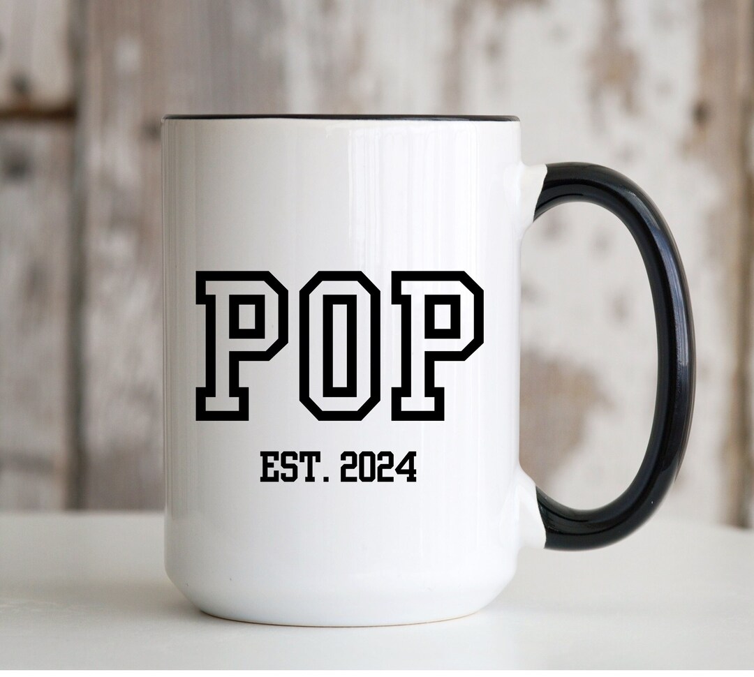 Pop Gifts Pop Coffee Mug New Pop Established Father's Day Gift for Pop ...