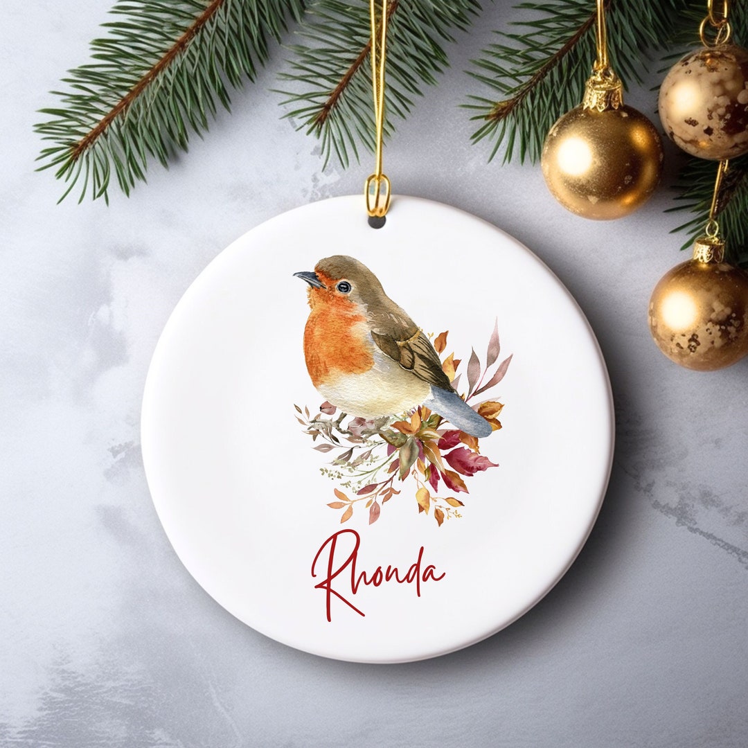 Robin Ornament, Robin Gifts for Her Women, Robin Christmas Tree ...