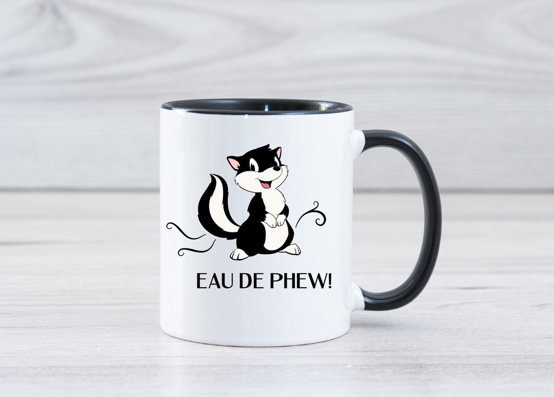 Funny Mugs With Sayings, Eau De Phew Funny Skunk Mug, Cute Skunk Mug ...
