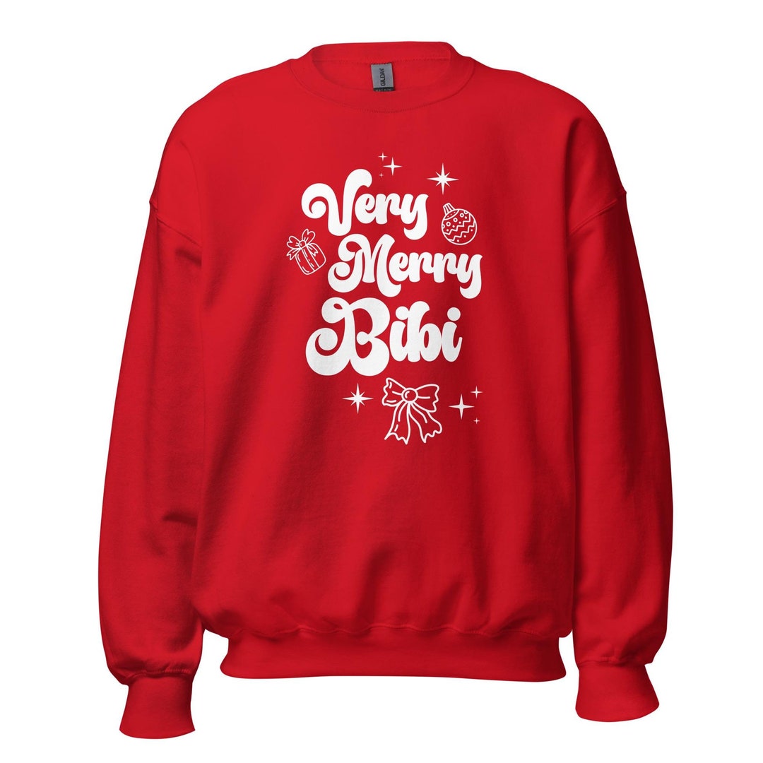 Bibi Christmas Sweatshirt, Bibi Christmas Shirt, Bibi Holiday Sweater ...