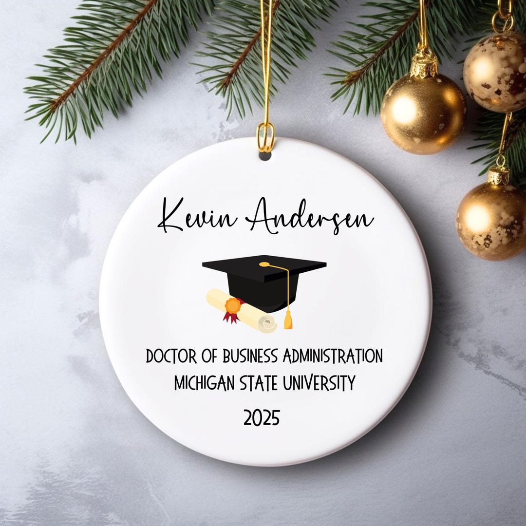 DBA Graduation Gift for Men Women, Personalized Doctor of Business ...