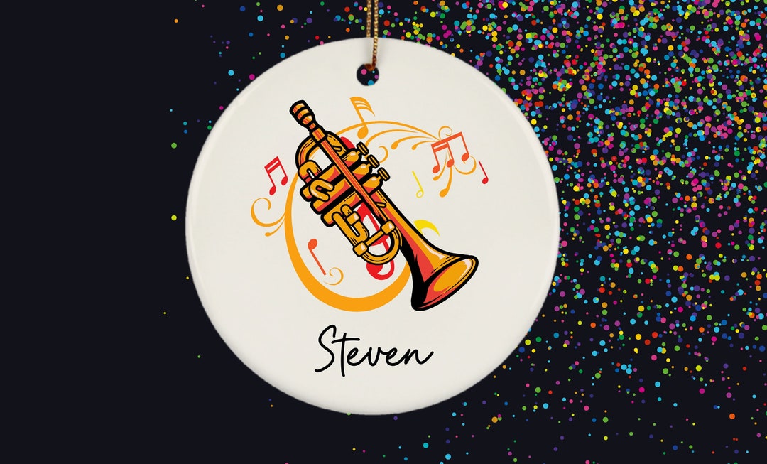 Personalized Trumpeter Holiday Ornament, Trumpet Player Gifts ...