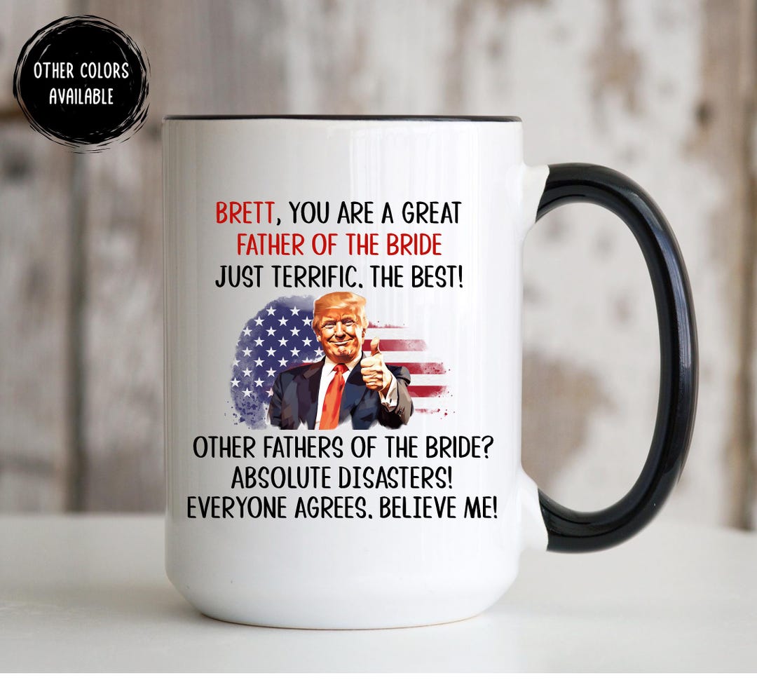 Mug Father of the Bride Gift From Bride Wedding Gift for Father of the ...