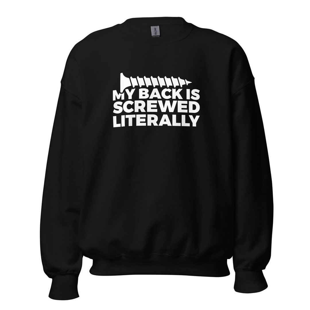 Back Surgery Sweatshirt, Back Surgery Gift, Spinal Fusion Sweatshirt ...