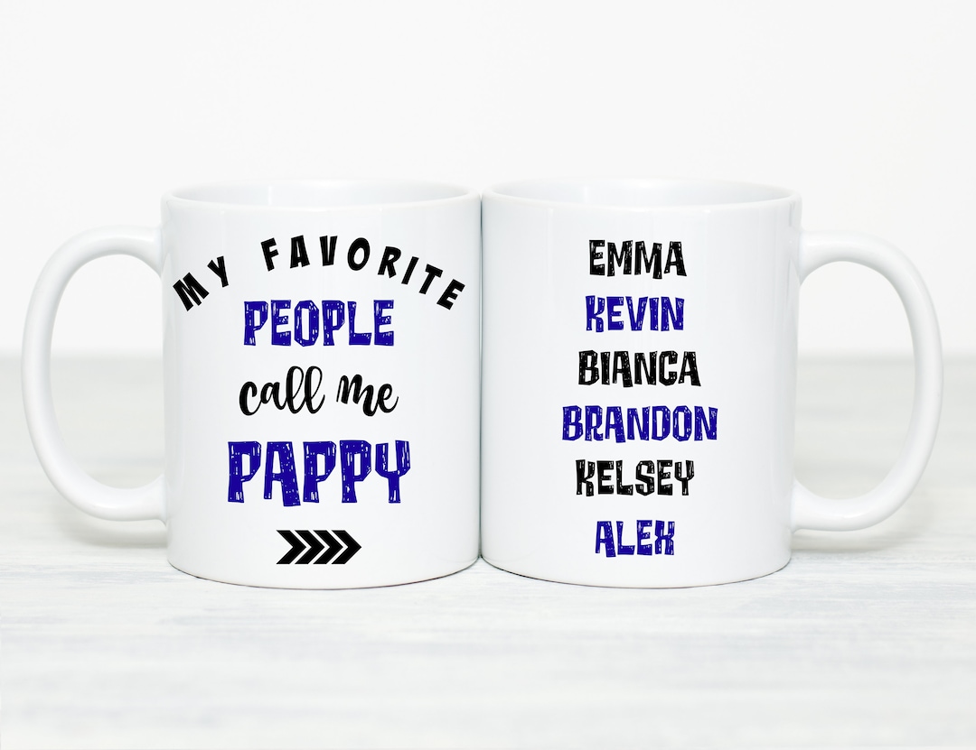 Pappy Gift, Pappy Mug, Personalized Pappy's Favorite, Pappy Gift ...