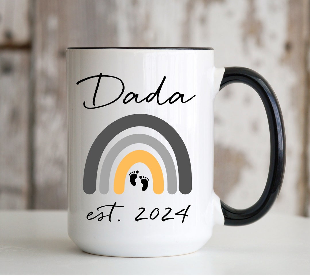 Dada Established 2024 Mug, First Time Dada Mug, First Time Dada Gifts ...