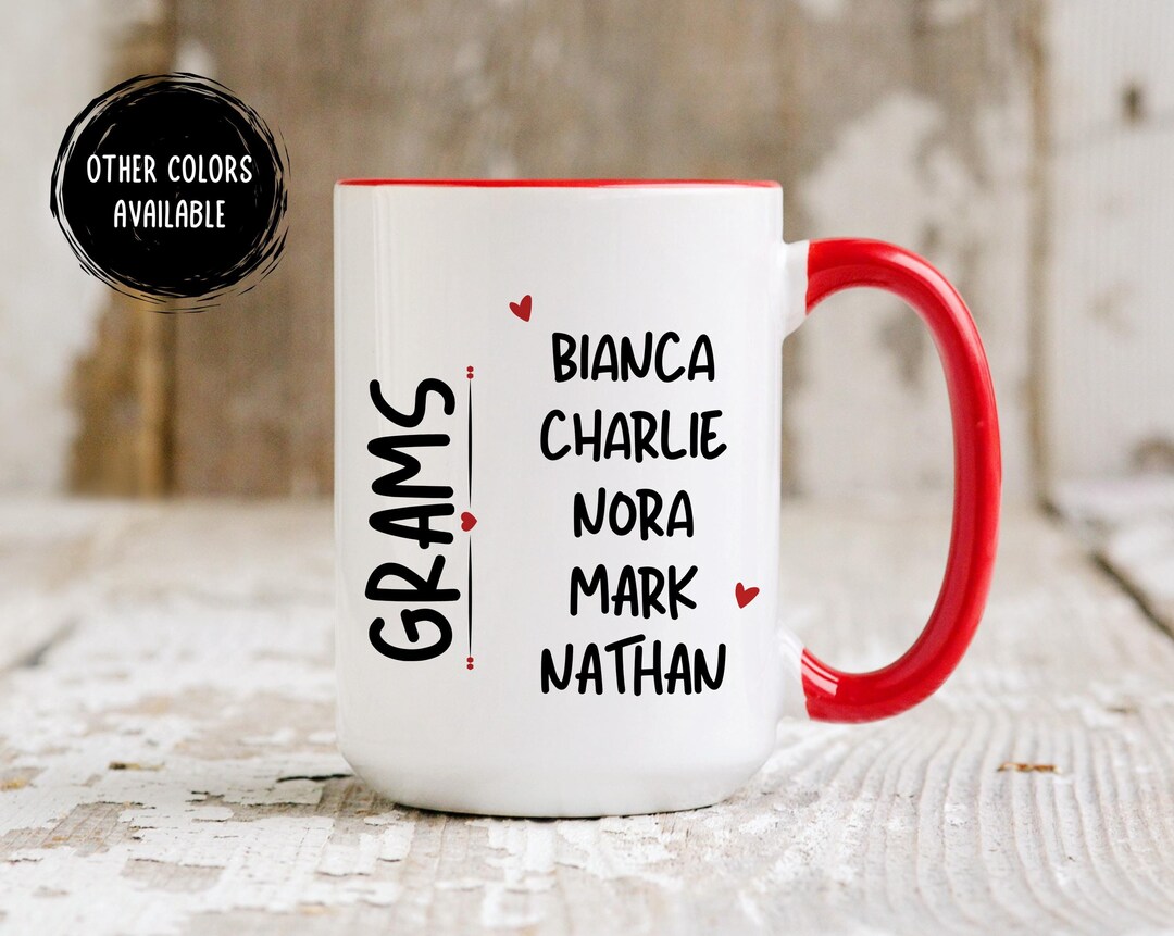 Custom Grams Mug, Personalized Grams Gift for Grams, Christmas Grams ...