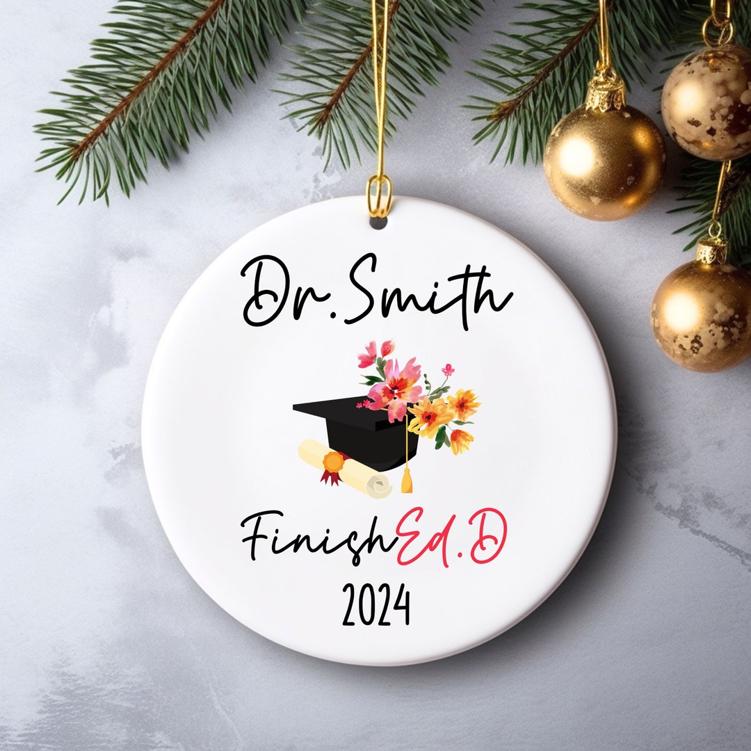 EDD Graduation Gift for Her, ED.D. Gifts, Edd Graduation Ornament ...