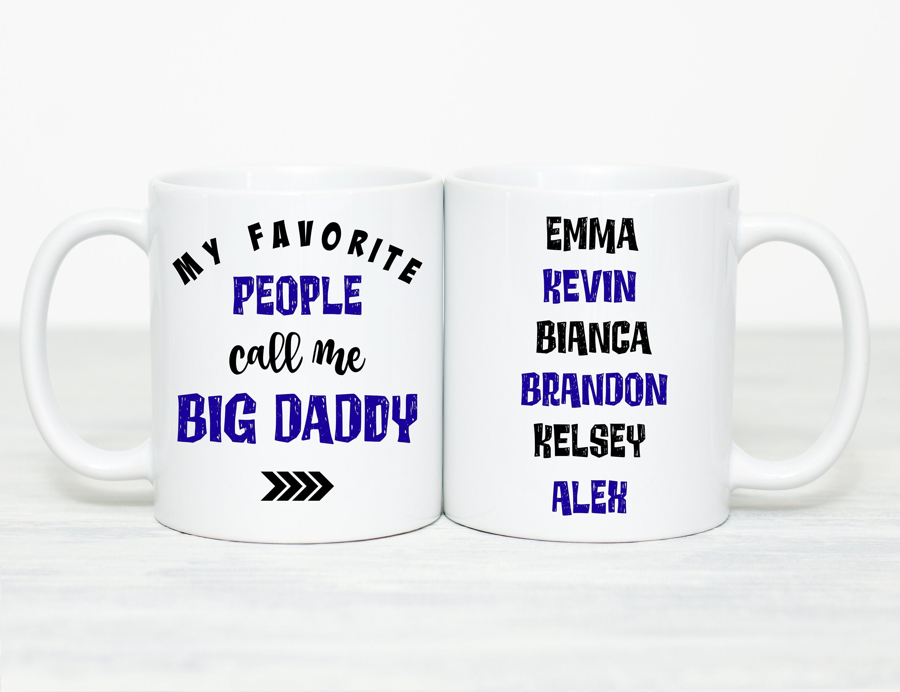 Big Daddy Gift Big Daddy Mug Personalized Big Daddy's - Etsy
