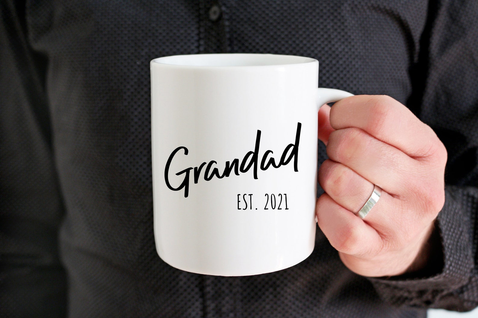 Grandad Gifts Grandad Coffee Mug Grandad Established 2021 Mug - Etsy