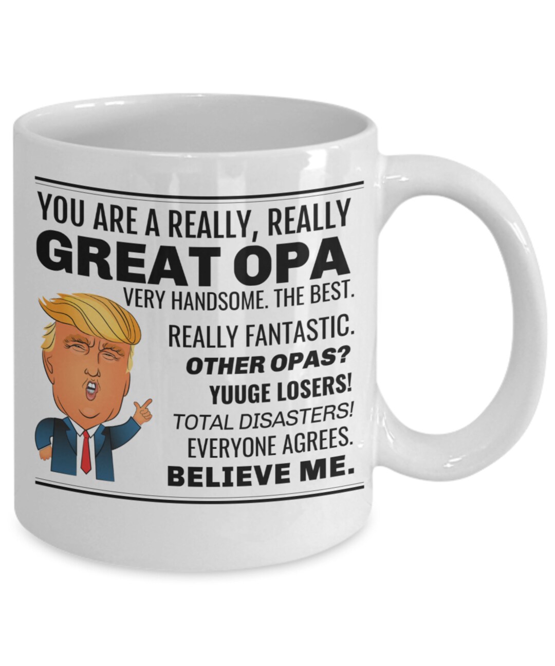 Opa Gifts, Opa Trump Mug, Donald Trump Opa Mug, Opa Birthday Gift, Funny Opa Gag Gift, Coffee ...